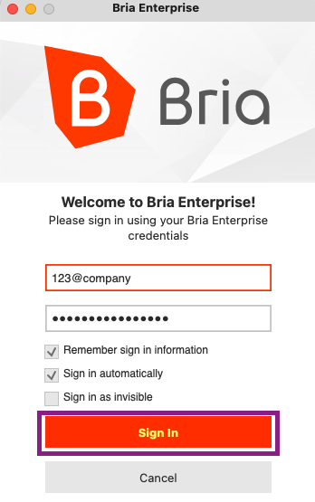 Bria Enterprise - Sign out/Sign in – Croo